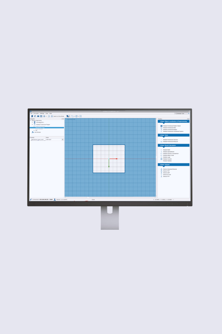 Software uniVision & Plugin VisionApp 360: Combine and analyze point ...
